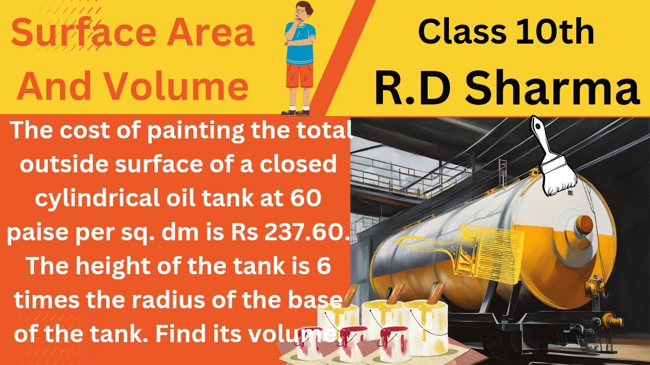 The cost of painting the total outside surface of a closed cylindrical ...