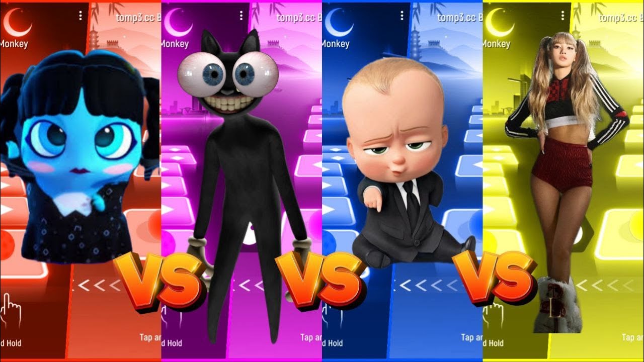 MOONIES WEDNESDAY vs CARTOON CAT CALM DOWN vs BABY BOSS DANCE MONKEY vs ...