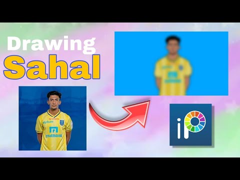 Drawing Sahal Abdul Samad | Kerala Blasters FC | Digital Painting ...