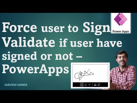 Validate Pen Input Control - force user to Sign - PowerApps - YouTube