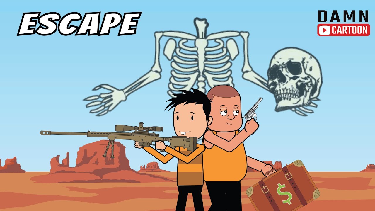 FUNNY CARTOON | ESCAPE - YouTube