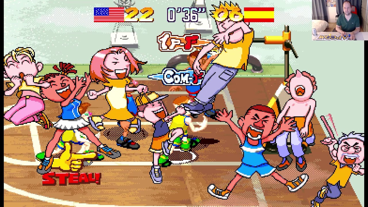 Capcom Sports Club 350k High Score + Unlock Golden USA Dunk Stars Team ...