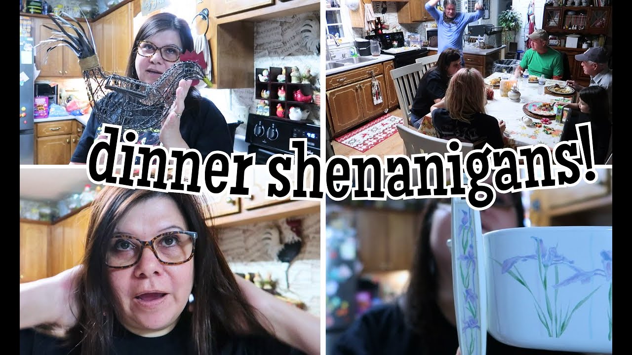 Thift store finds: Dinner shenanigans - YouTube