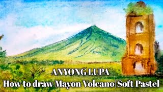 Mayon Volcano Easy Drawing