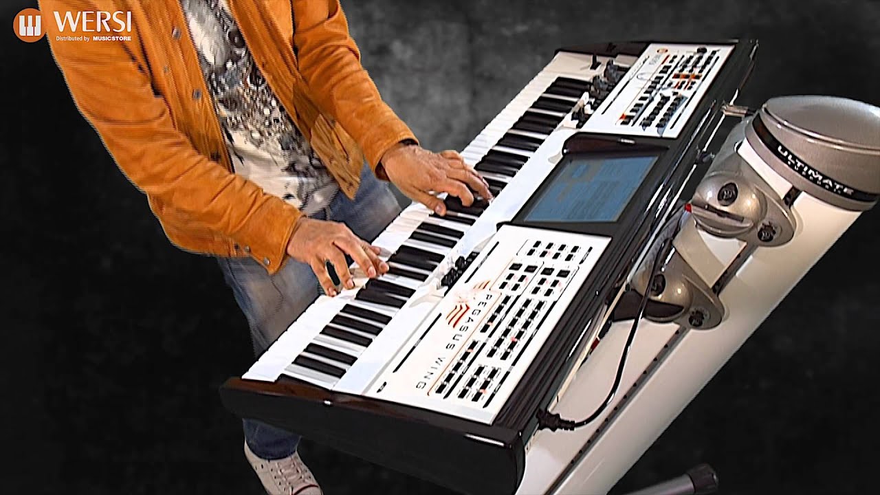 WERSI Pegasus Wing Professional Keyboard Demo - YouTube