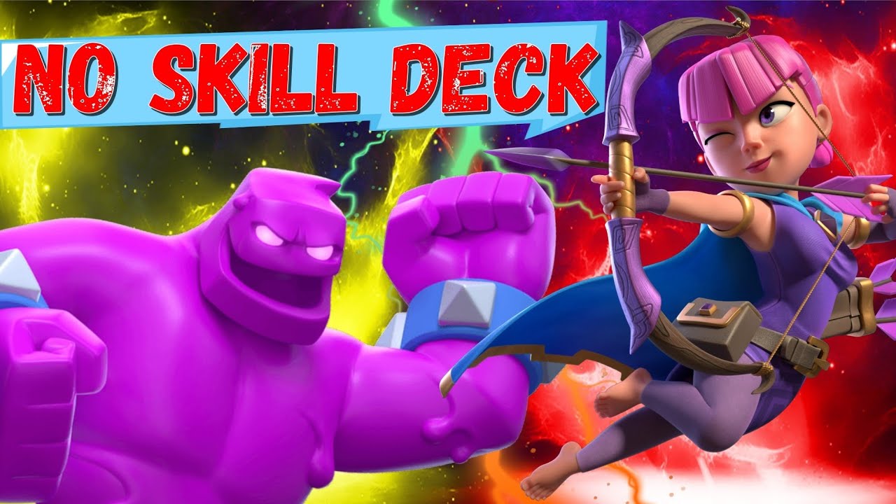 THIS ELIXIR GOLEM DECK NEEDS ZERO SKILLS TO PLAY - YouTube