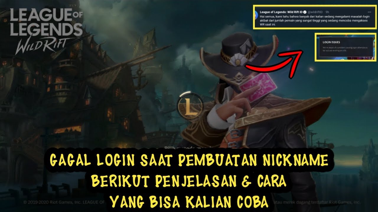 CARA MENGATASI MASALAH LOGIN AKUN BARU LOL MOBILE | LOGIN ISSUES FIX ...