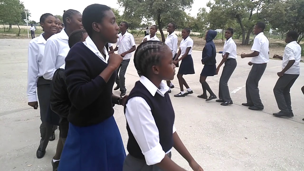 Ongha SS Learners Singing one of the School Choir song at their PE ...