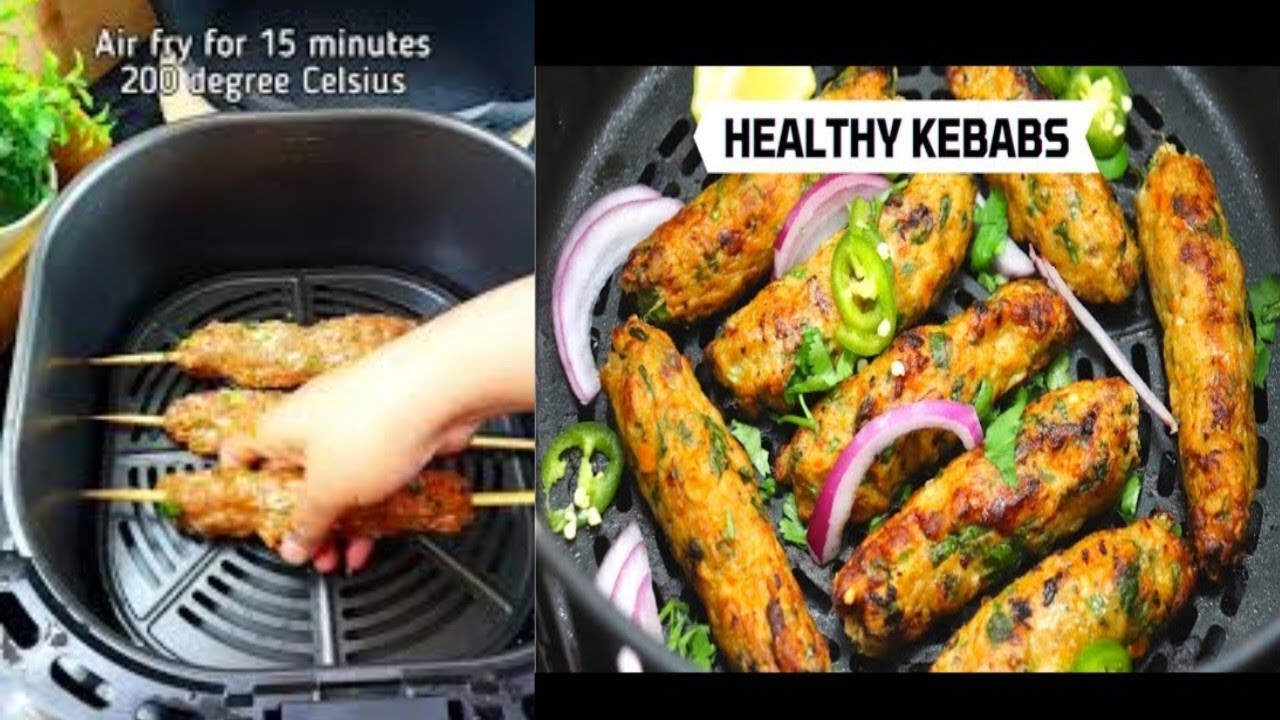 chicken sheek kabab In Air fryer |eid Special Recipes - YouTube
