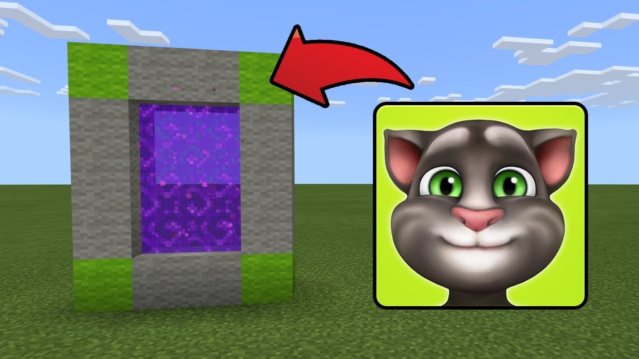 Minecraft : How To Make a Portal to the Talking Tom Dimension - YouTube