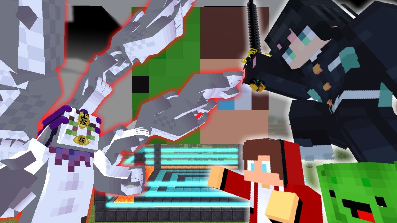 😨Maizen Security vs Demon Gyokko😨【Minecraft Animation Mikey and JJ ...