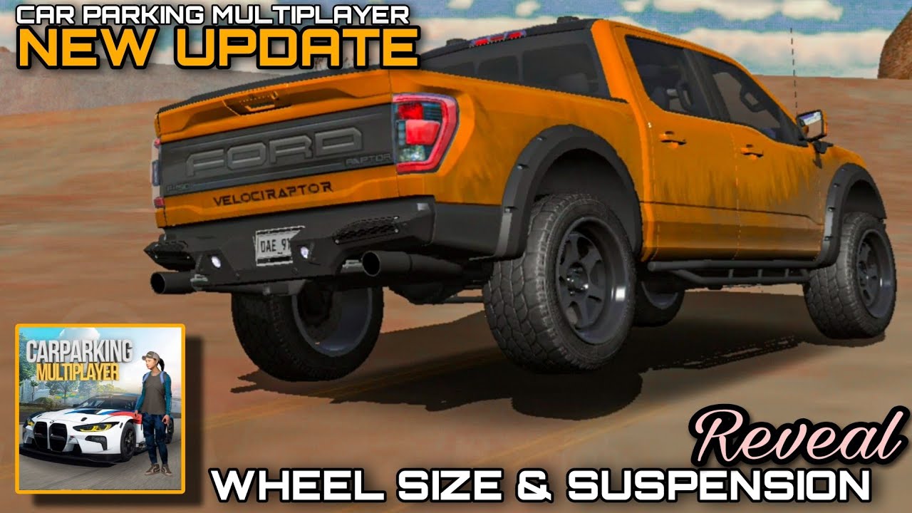 Wheel Size & Suspension Reveal | Ford F-150 Raptor in Car Parking ...