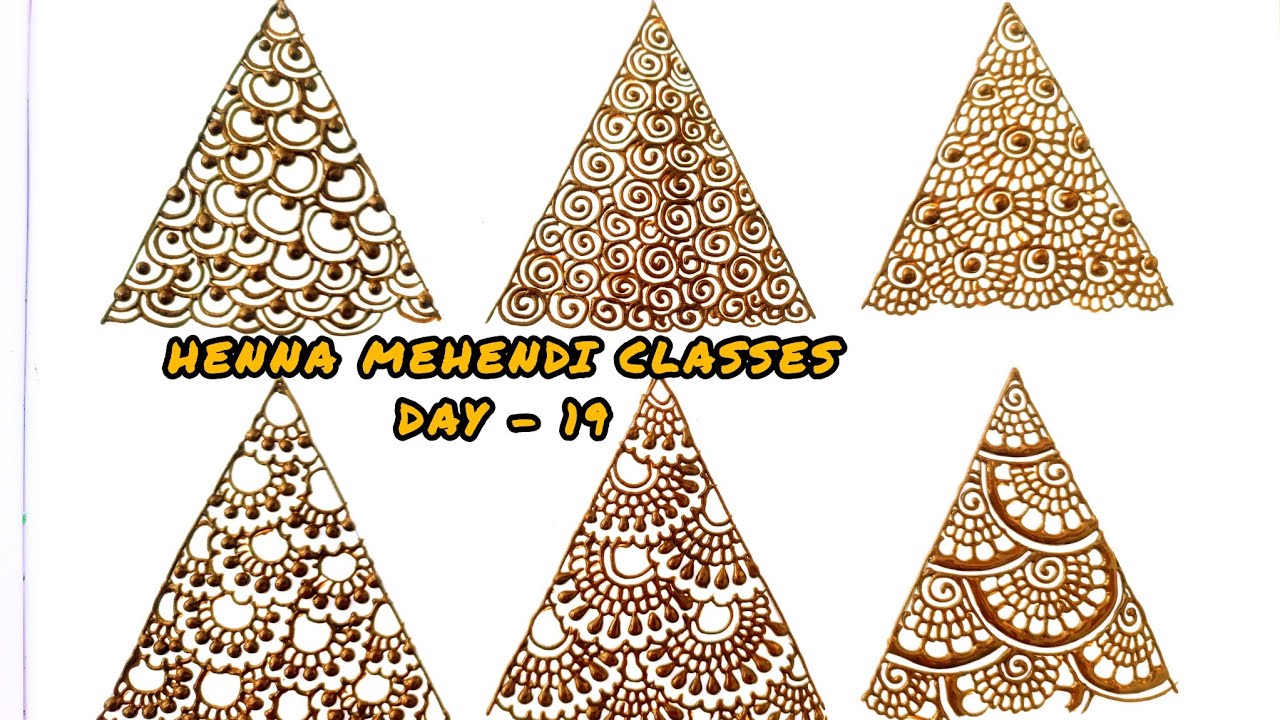 Mehandi for beginners | Simple Henna Mehendi Filling patterns | mehndi ...