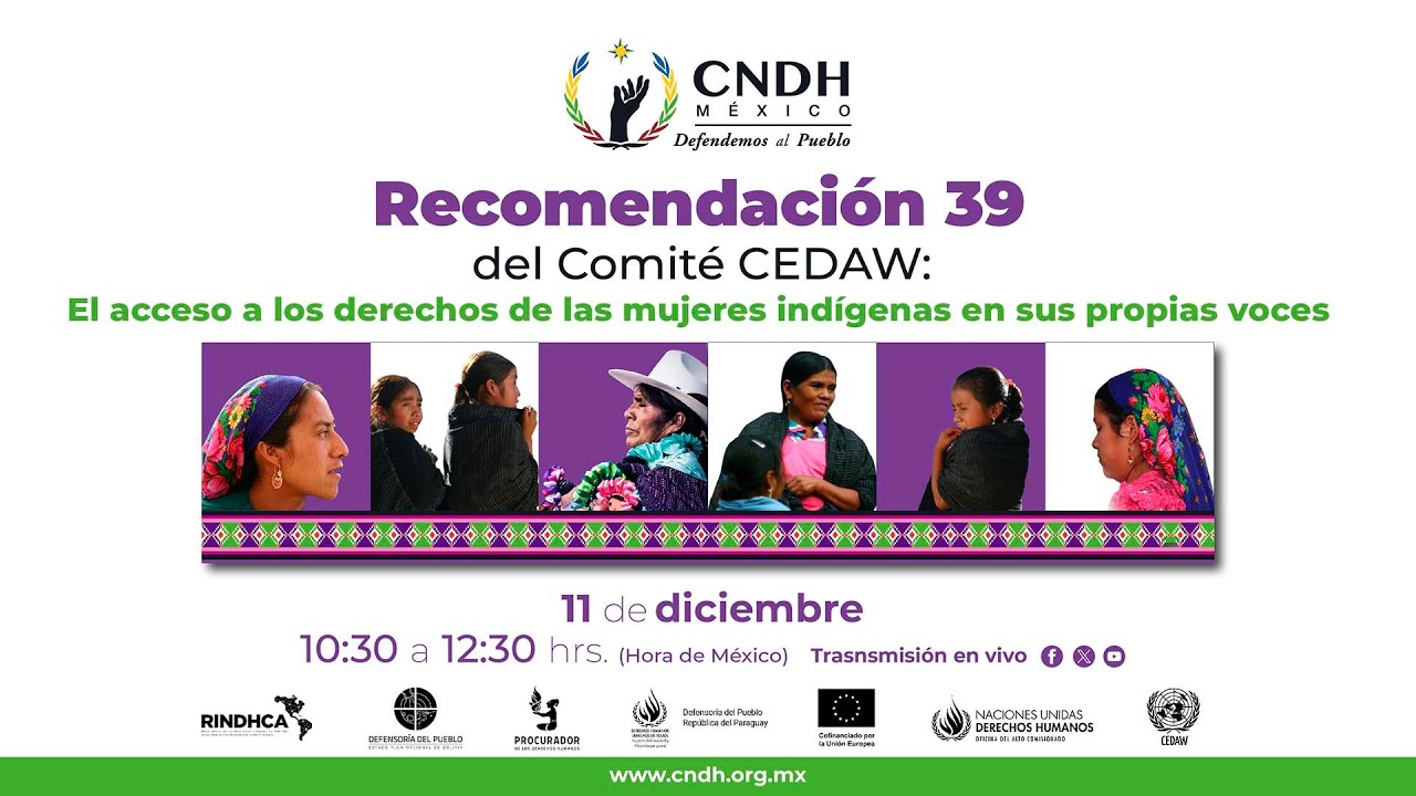 Presentación de la Recomendación 39 del Comité CEDAW - YouTube
