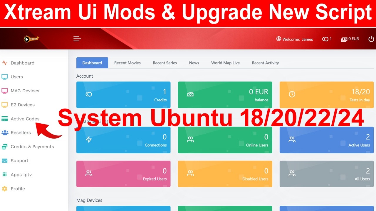 install Xtream Ui Mods New Upgrade Panel in English 2026 - YouTube