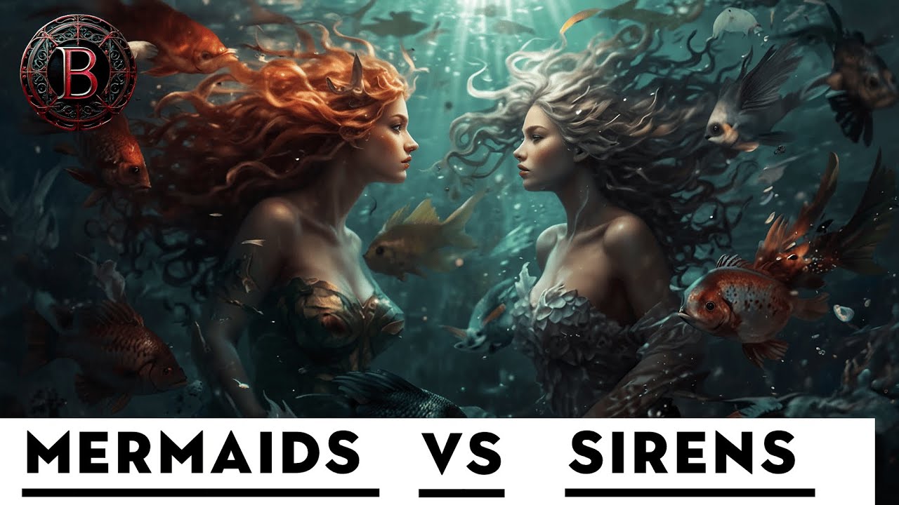 MERMAIDS vs SIRENS - What is the difference? - YouTube