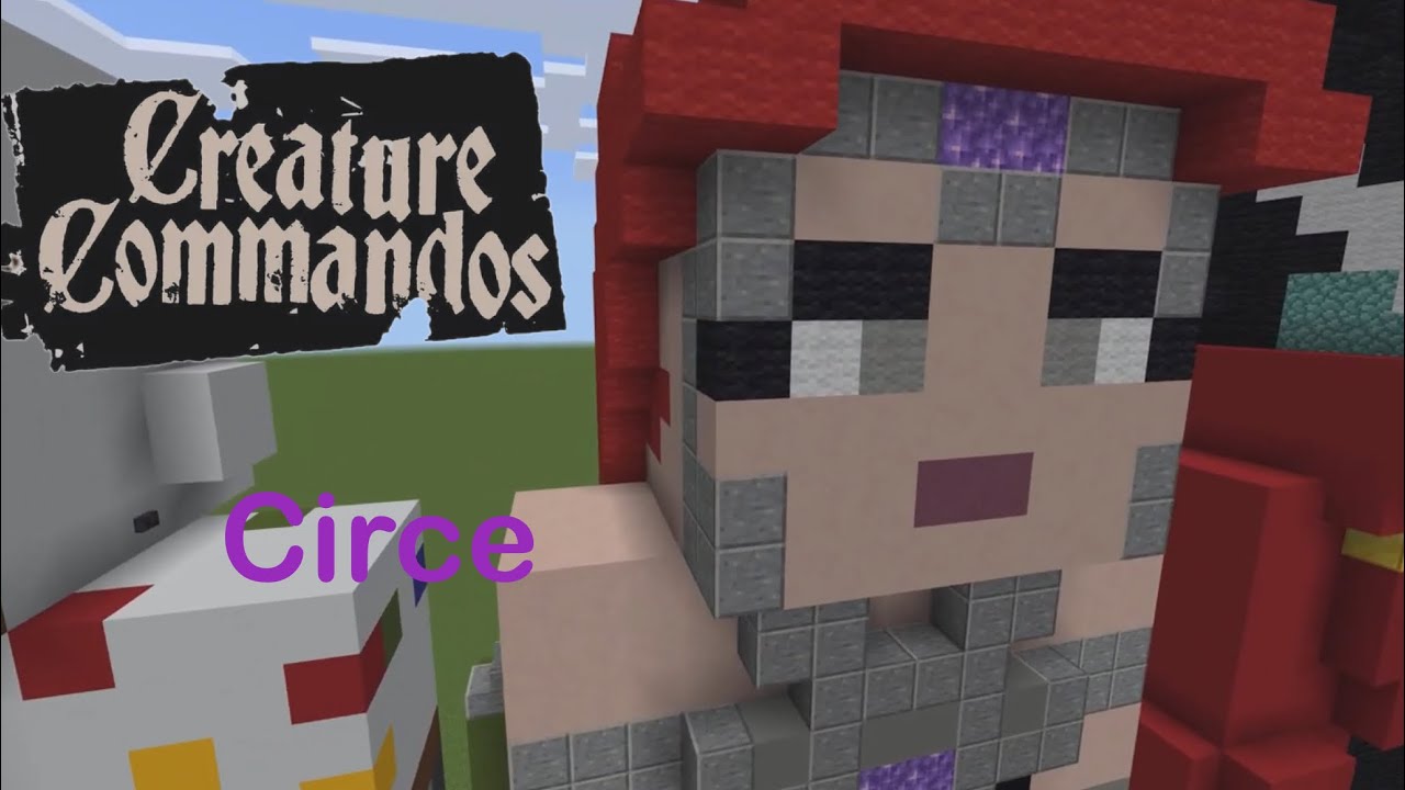 Minecraft Circe (Creature Commando's) Statue Tutorial - YouTube