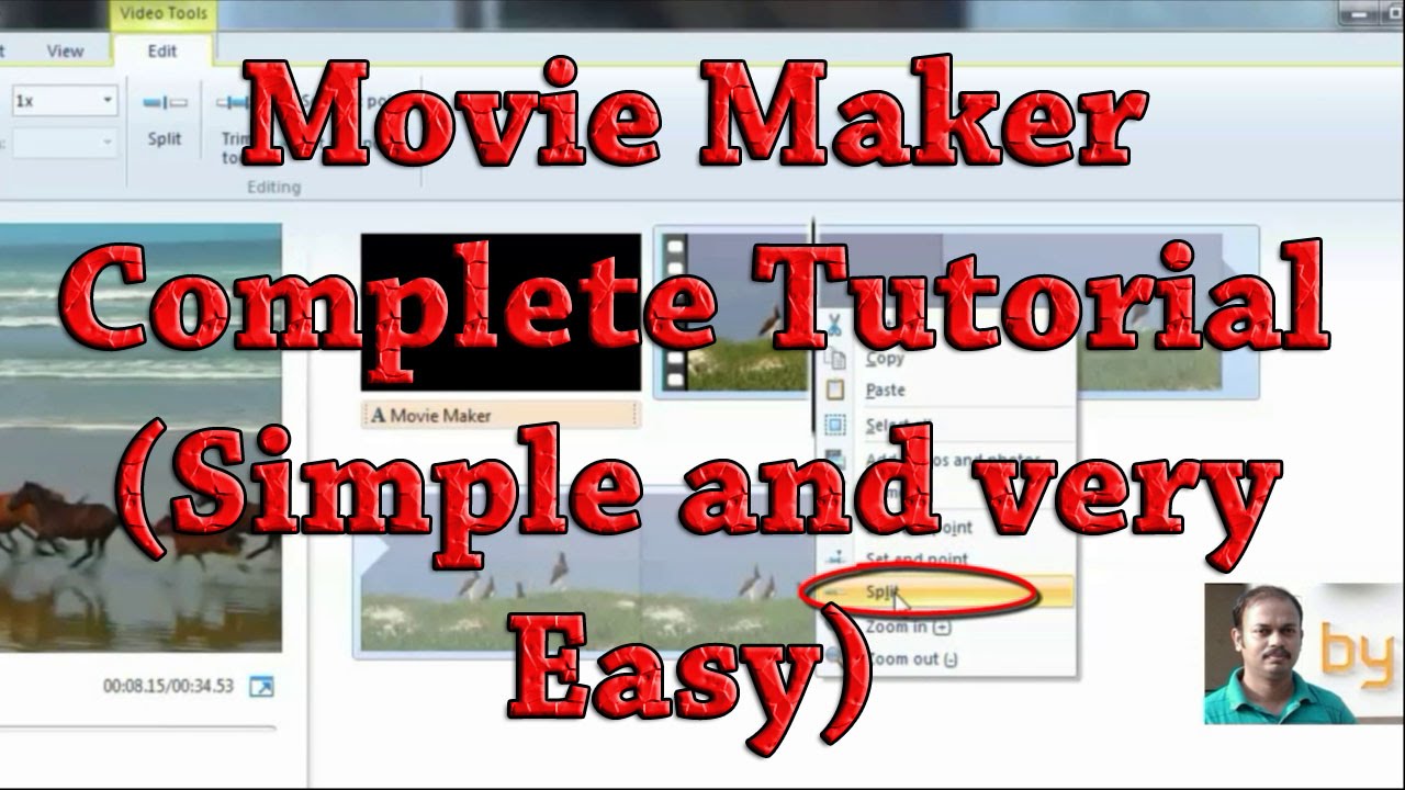 Movie maker Complete Video editing tutorials 2016: Add Title | Cut and ...