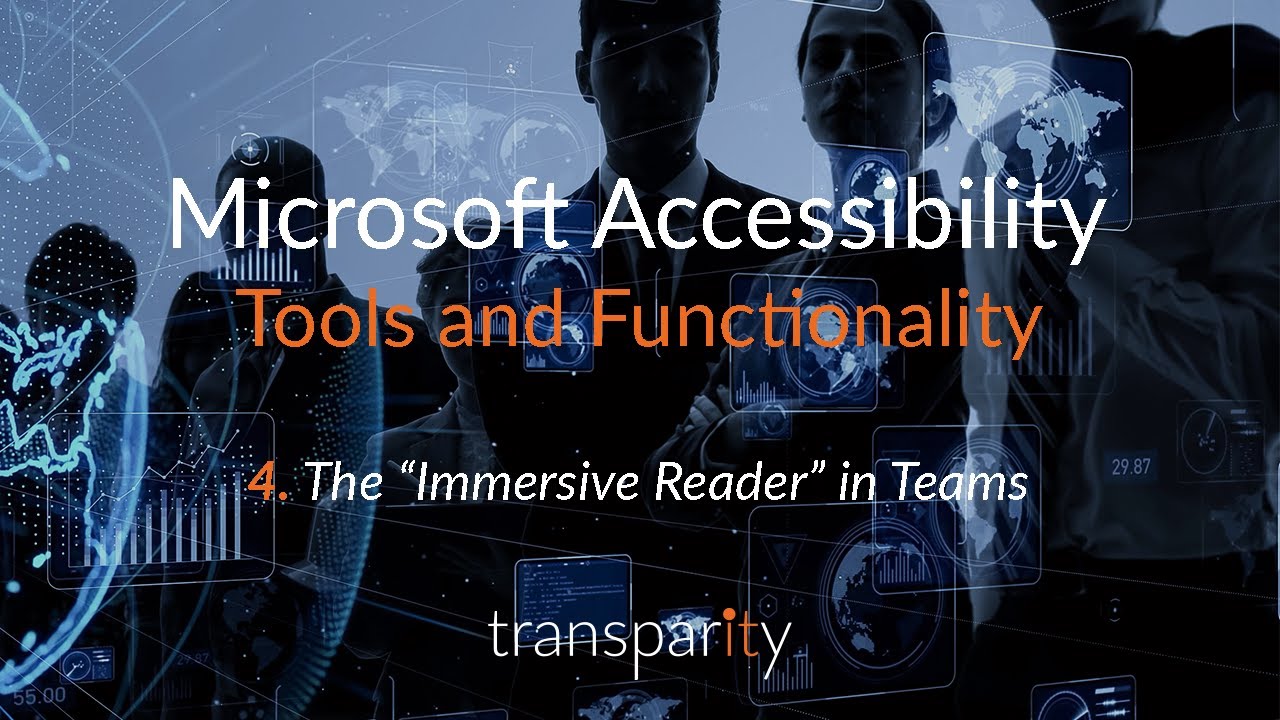 The Immersive Reader in Microsoft Teams - Transparity Accessibility videos - YouTube