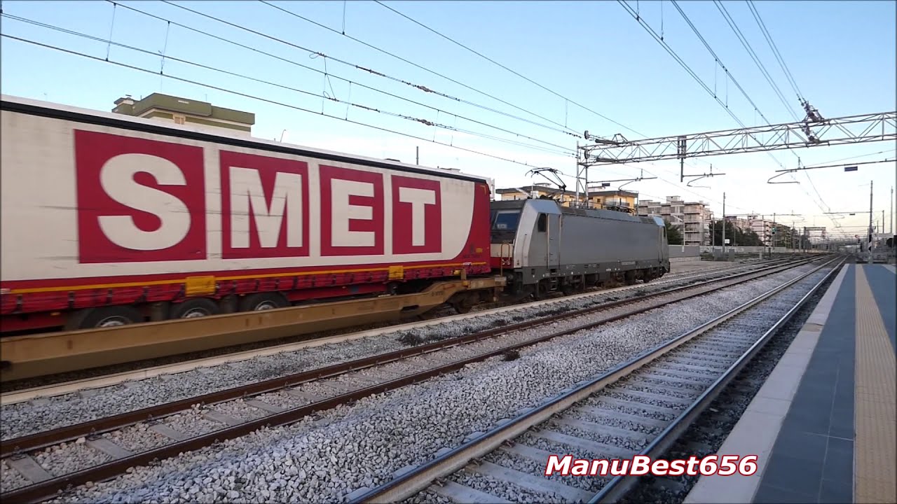 TRENI DI TUTTI I TIPI ALLA STAZIONE DI MOLFETTA - YouTube