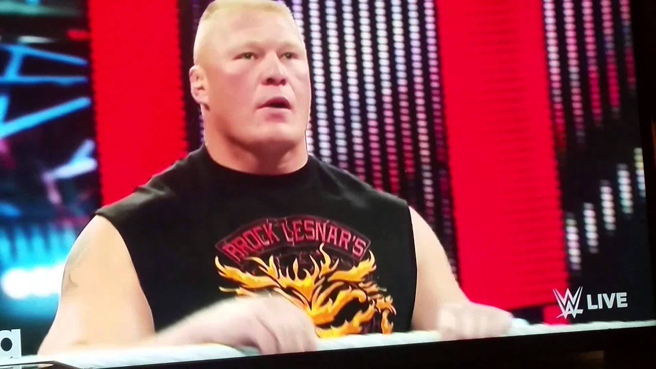 Brock Lesnar chickens out to the Undertaker - YouTube