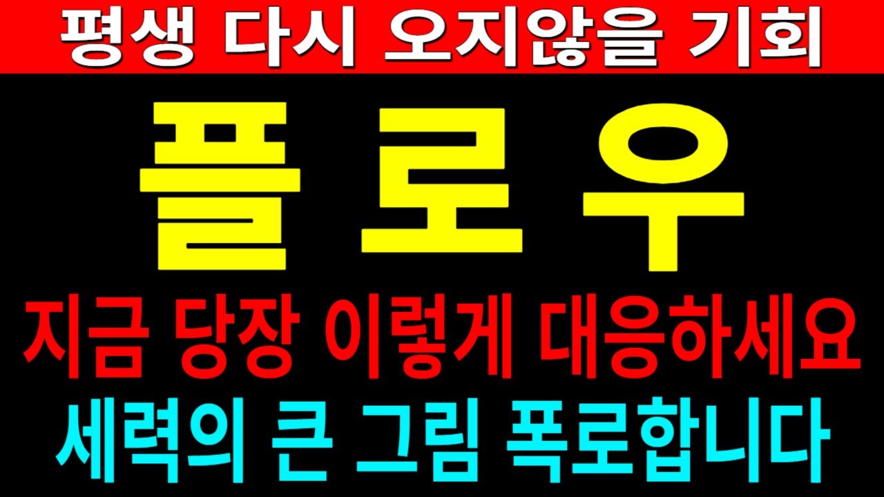 플로우 플로우코인플로우코인전망플로우코인분석플로우목표가플로우전망플로우대응플로우호재플로우차트플로우