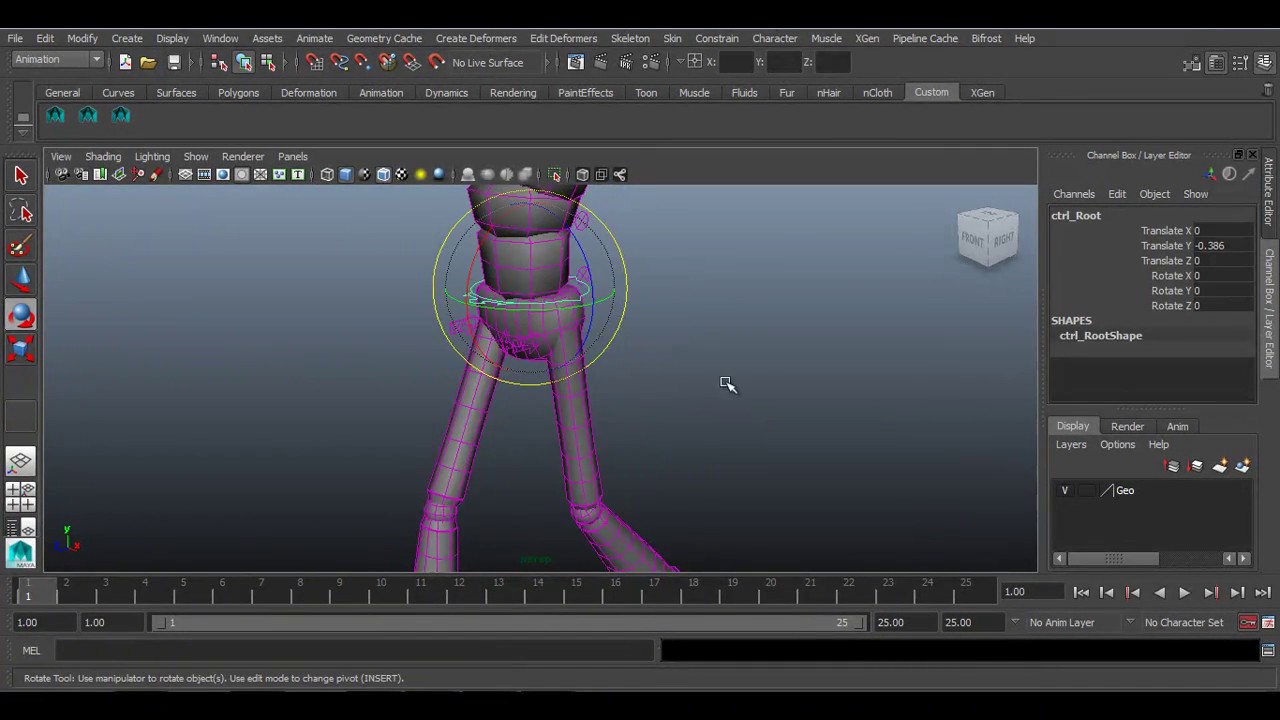 Creating Walk Cycle in Maya - YouTube