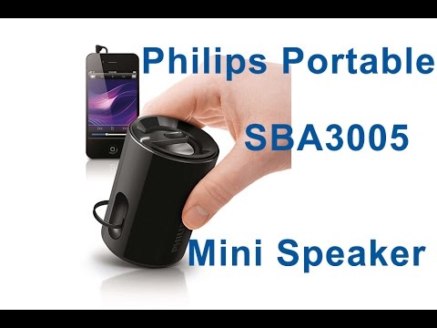 Philips Mini Speaker portable SBA3005 - YouTube