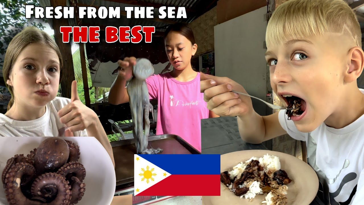 Foreigner Tries to cook OCTOPUS ADOBO for the First Time in the ...