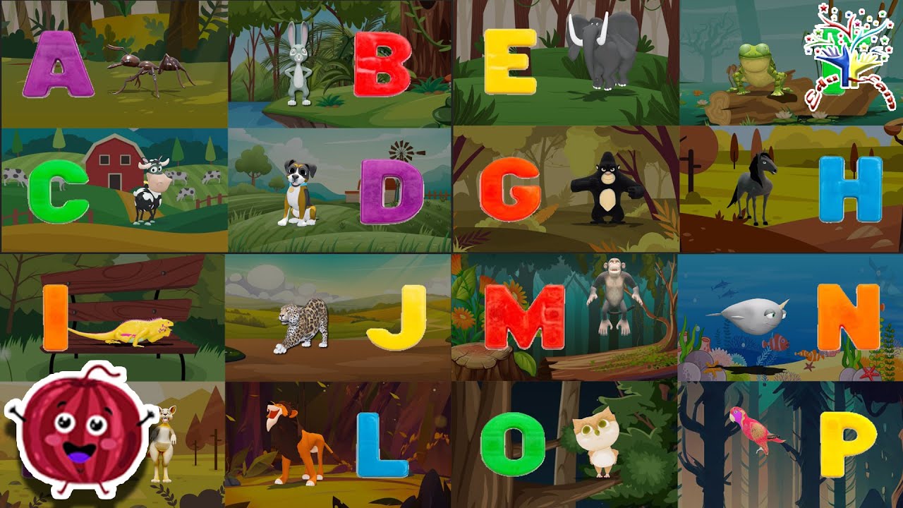 🅰️🐒 ABC Animal Sounds Song AZ12 || Sing, Learn & Roar with Every Letter ...