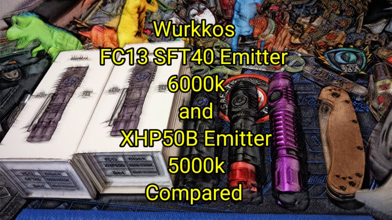 (1076) 🔦 Wurkkos FC13 SFT40 Emitter 6000k & XHP50B Emitter 5000k ...