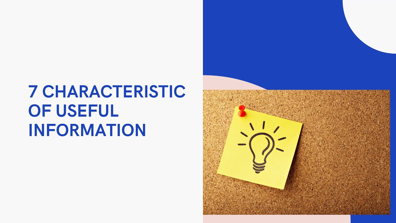 7 characteristic of useful information and business process cycle - YouTube