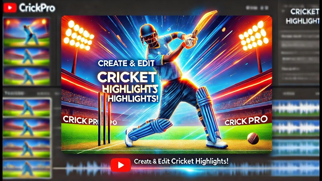 How to Create & Edit the Perfect Cricket Highlights with CrickPro ...