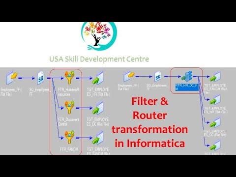 Filter and Router Transformation in Informatica - YouTube