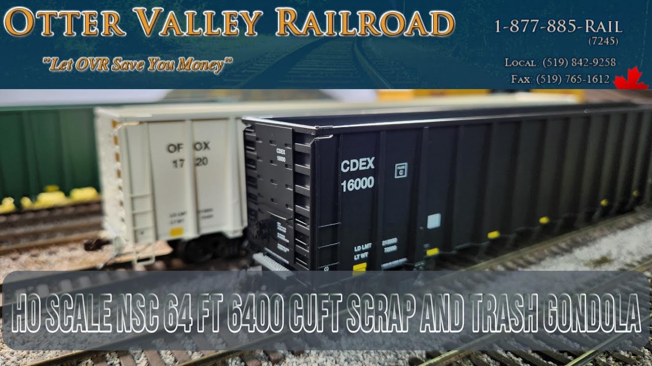 Otter Valley Railroad HO Scale NSC 64 ft 6400 CuFt Scrap and Trash ...