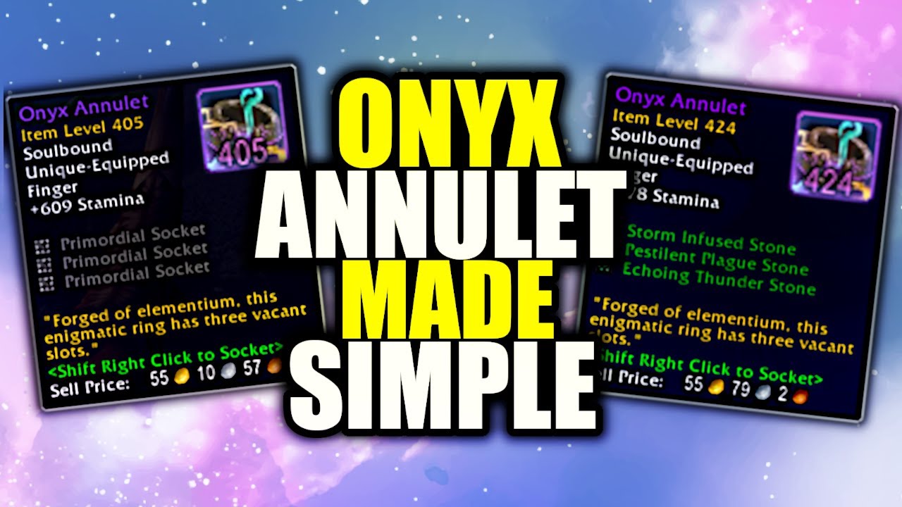 How To UPGRADE Onyx Annulet Ring Guide: FREE 424 Ring In WoW Patch 10.0 ...