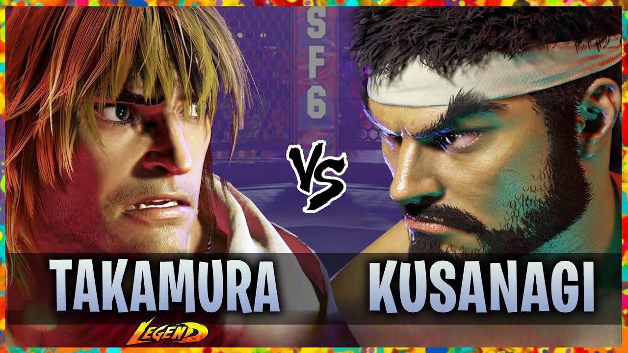 SF6 KEN ( TAKAMURA ) Vs. RYU ( KUSANAGI )『 STREET FIGHTER 6 』 - YouTube