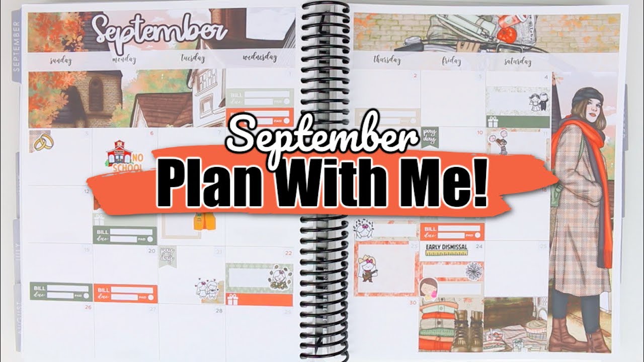 Plan With Me! September 2021 Monthly - YouTube