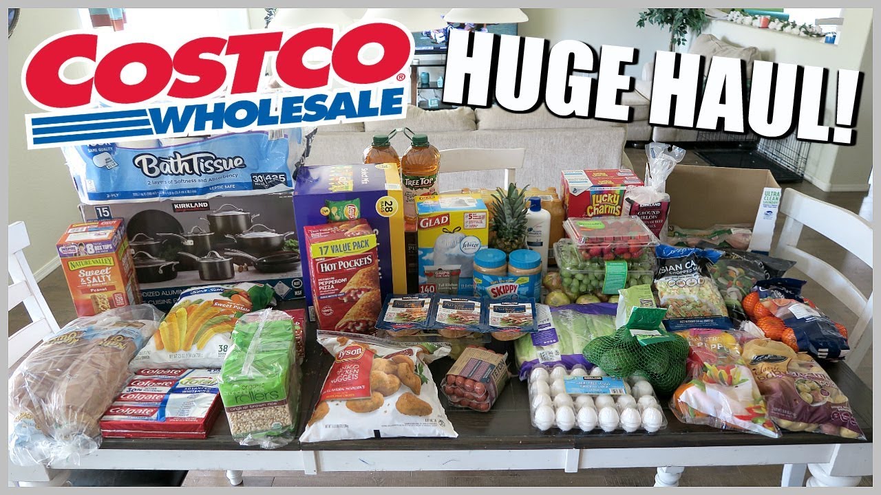 HUGE COSTCO GROCERY HAUL 2018 | FAMILY OF 4 - YouTube