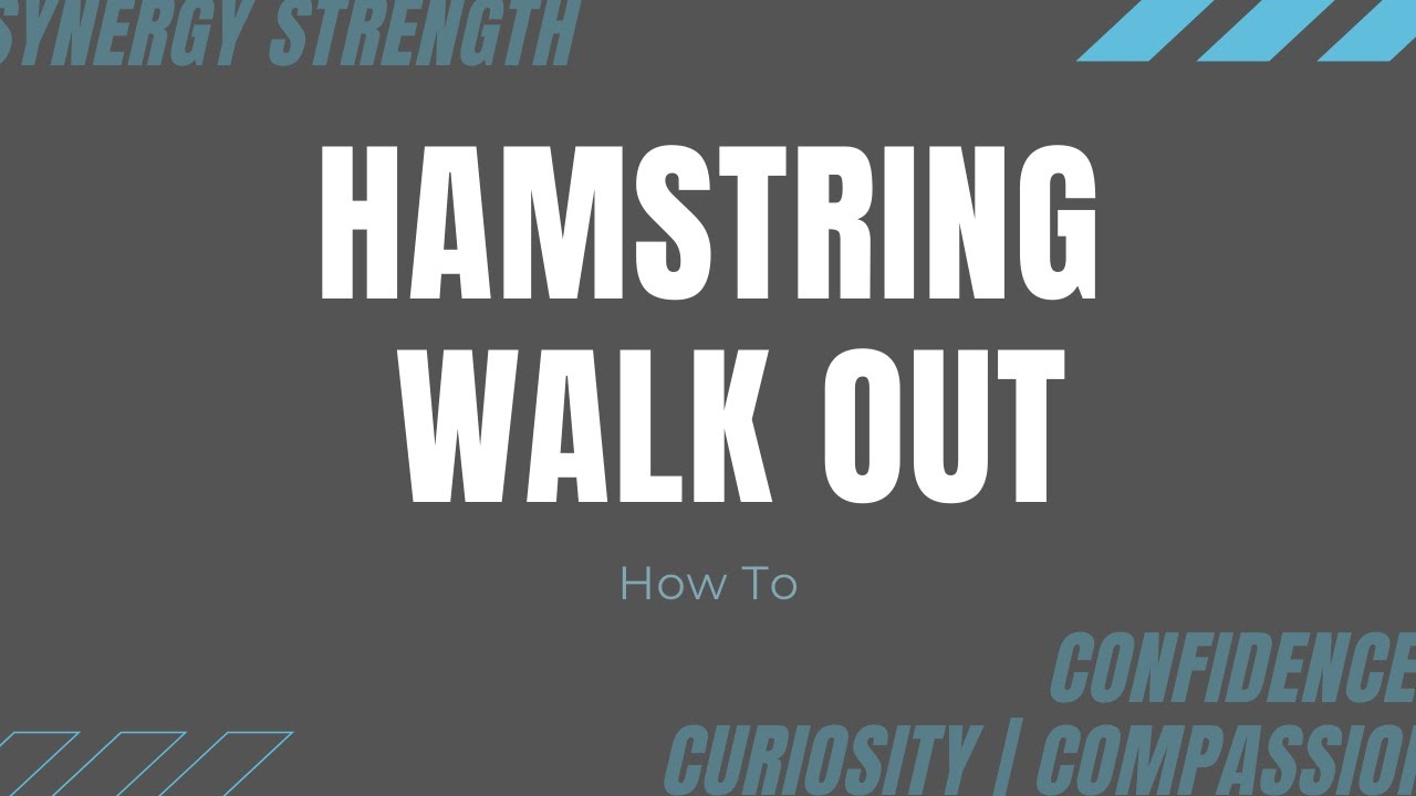 How To | Hamstring Walk Outs - YouTube