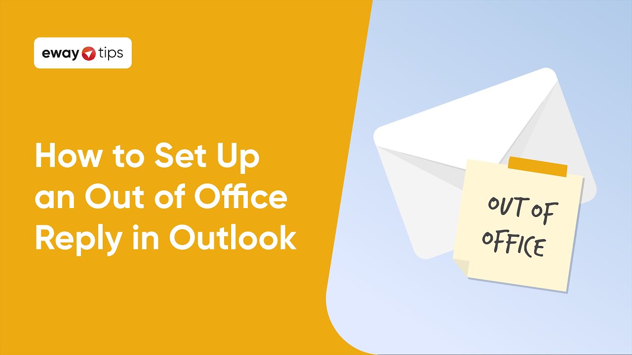 How to Set Up an Out of Office Reply In Outlook - YouTube
