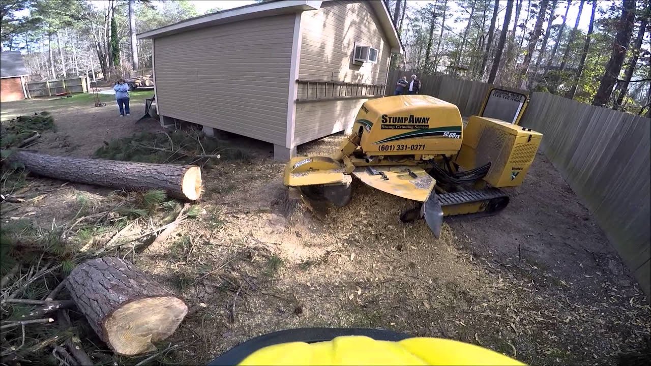 StumpAway Stump Grinding Service, SC60TX with Reverse-S Cutter Wheel ...