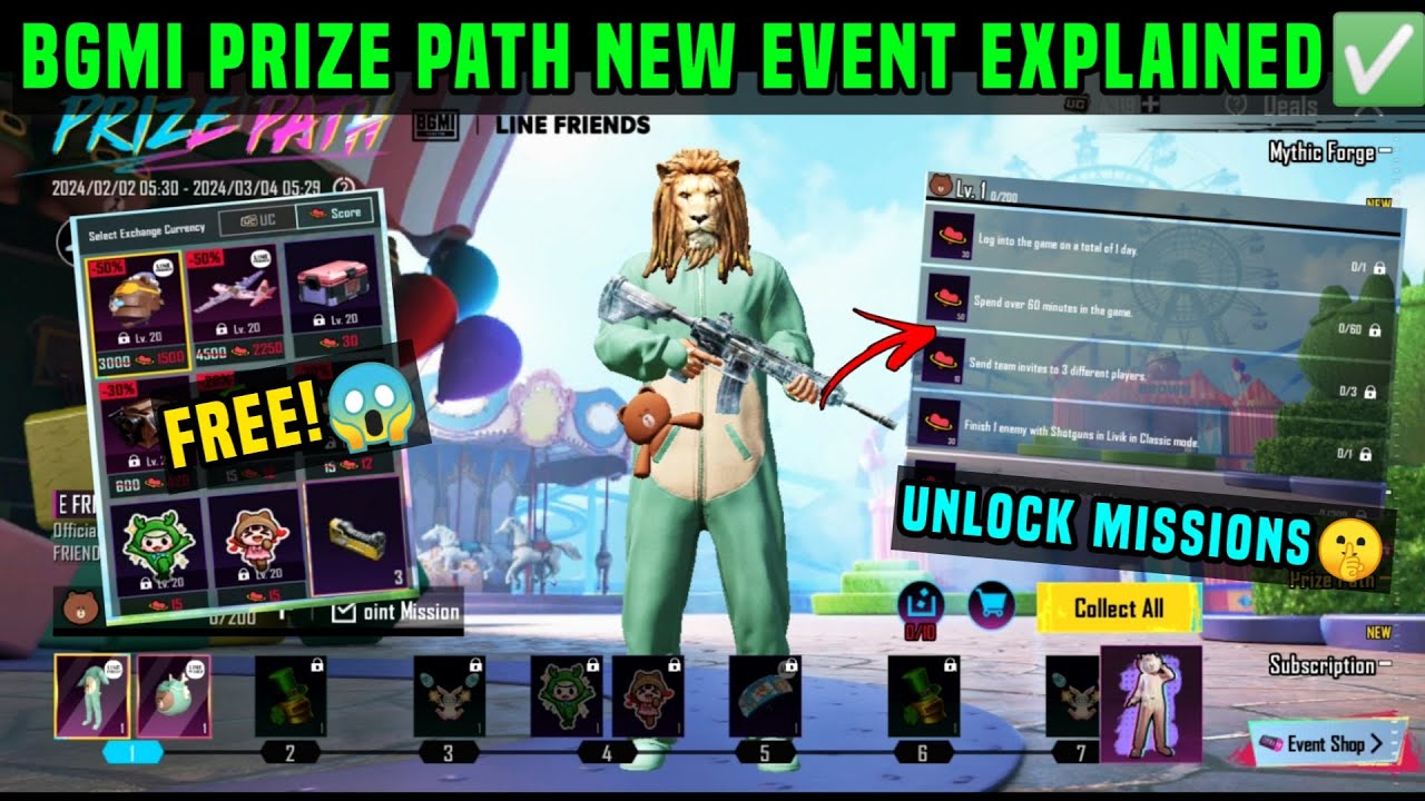 BGMI PRIZE PATH EVENT EXPLAINED/ PRIZE PATH POINT MISSIONS/PRISE PATH ...