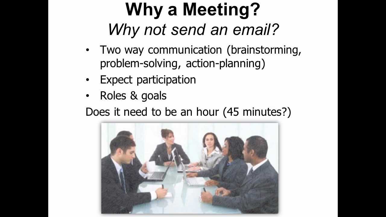 Meeting Success - Tips & Techniques - YouTube