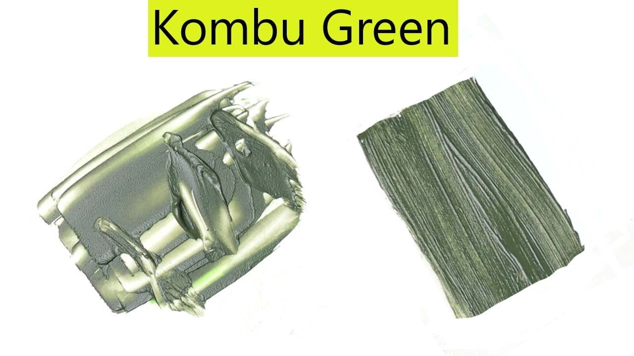 Kombu Green Color - How To Make Kombu Green Color - Color Mixing Video ...
