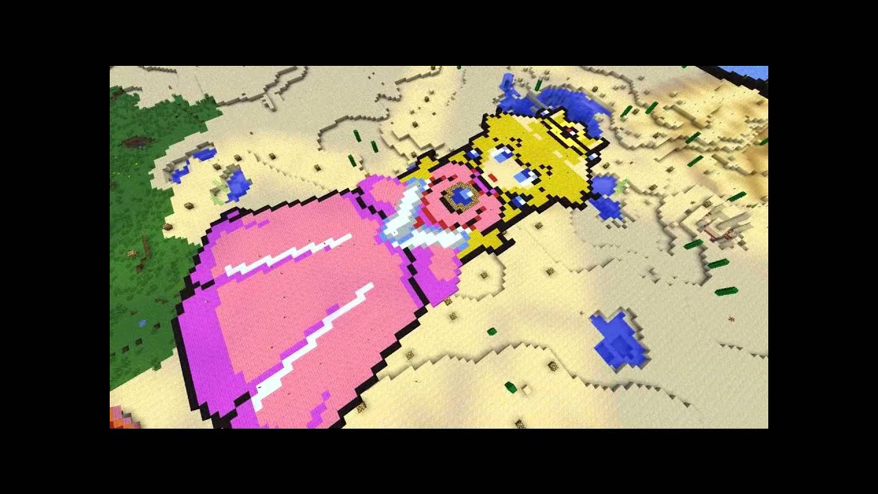 [Minecraft] Princess Peach - Pixelcollection Nr. 1 - YouTube