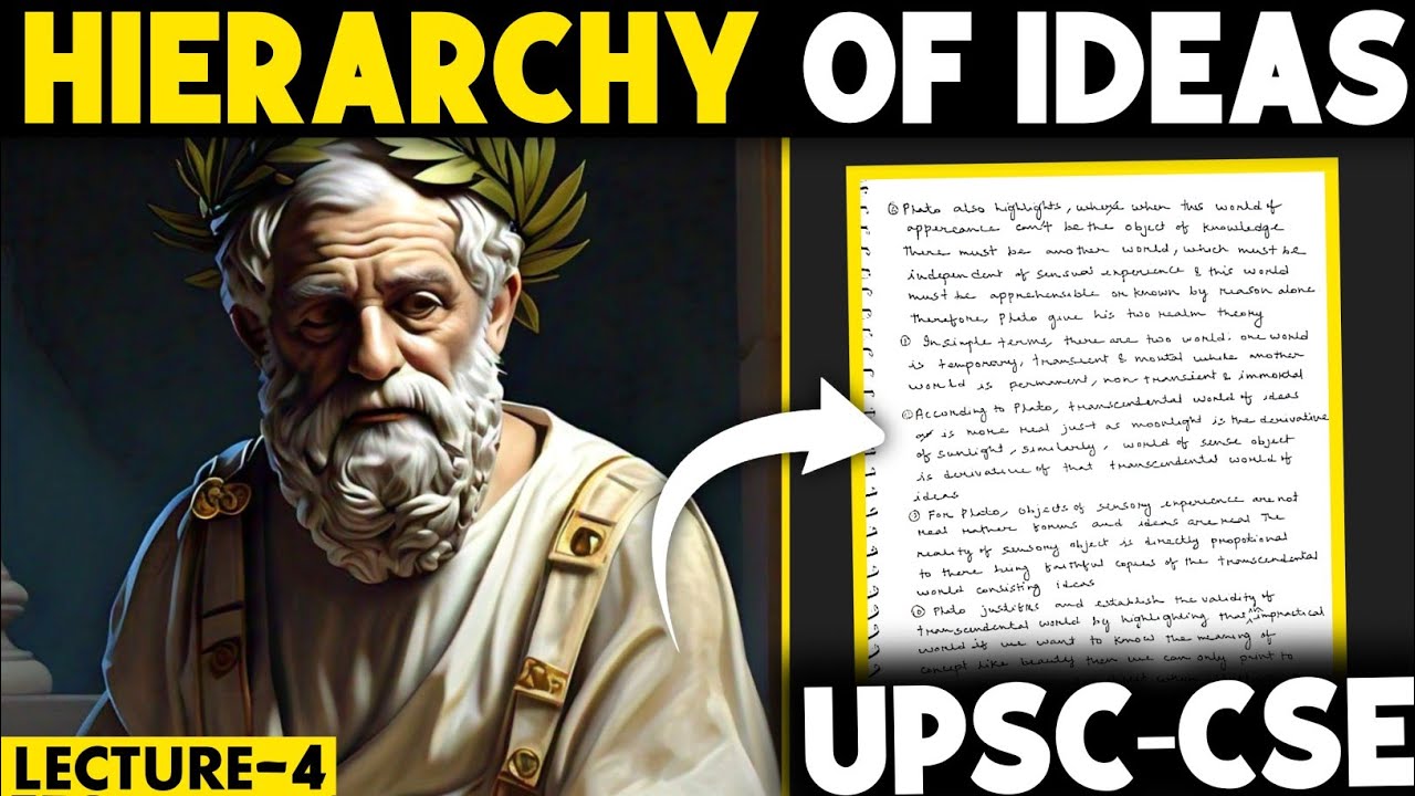 Western Philosophy | Lecture -4 | Hierarchy Of Ideas and Idea Of Good ...