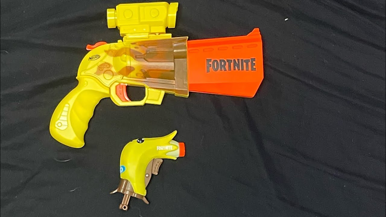 Nerf fortnight peely pack review - YouTube