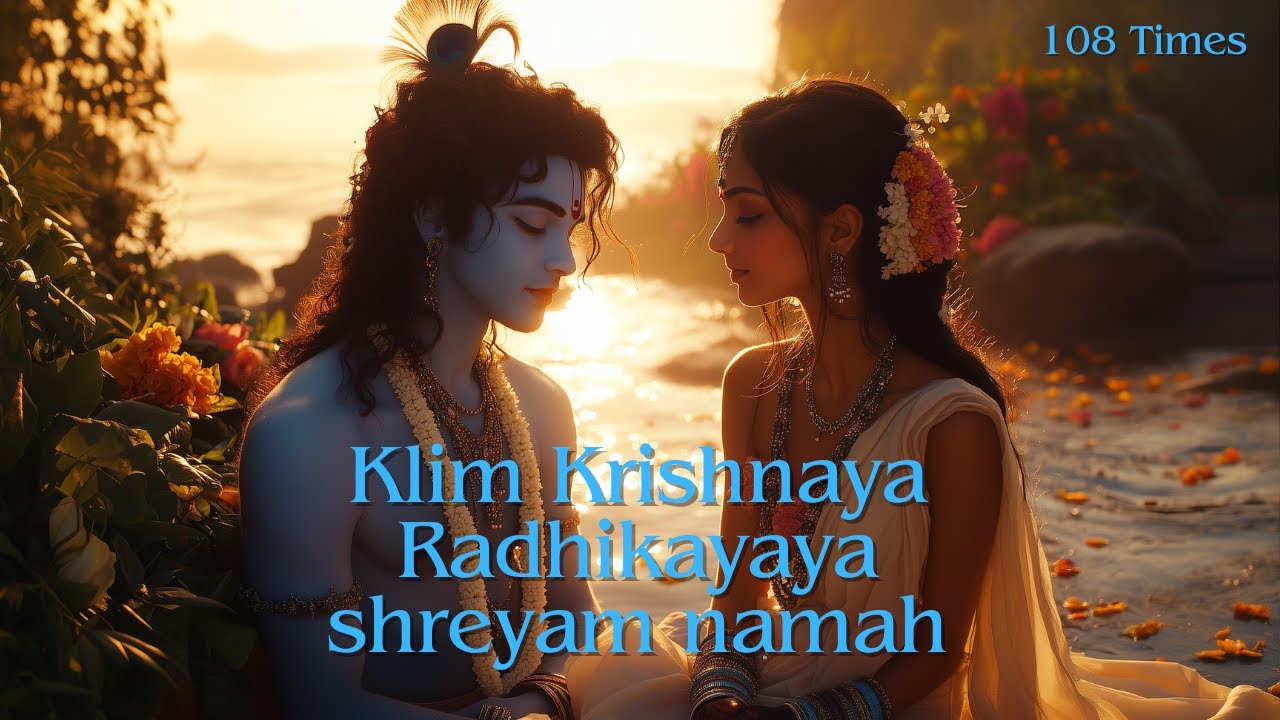 Klim Krishnaya Radhikayaya shreyam namah 108 Times - YouTube