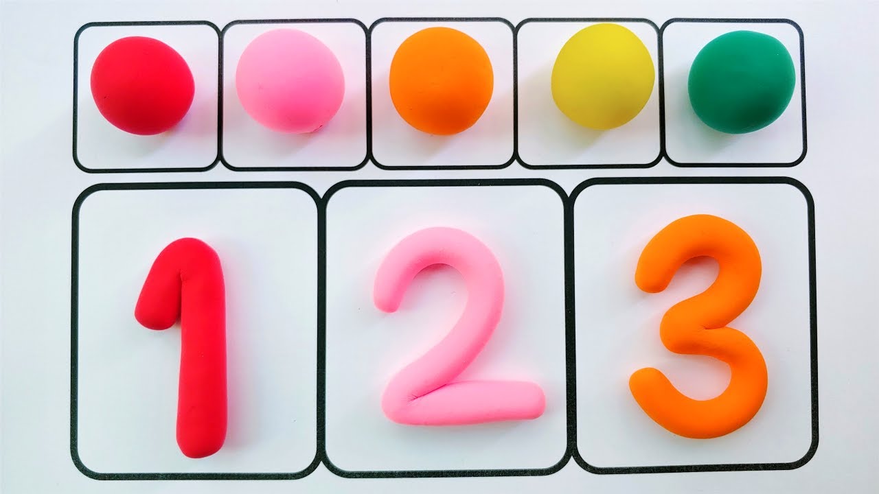 숫자놀이 플레이도우로 1부터 10까지 숫자만들기 영어로 숫자 세기 반대로 세어보기 Make Numbers From